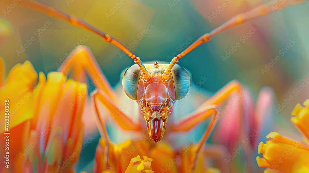 Insect World: An illustration of insects and small creatures in macro ...