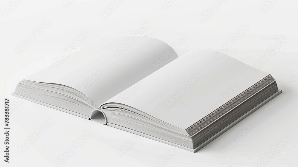 landscape hardcover book mockup isolated on white background showcasing ...