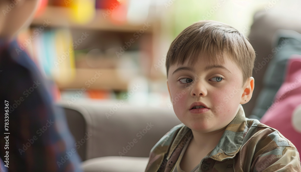 Social Skills Practice: Teen with Down Syndrome Engages in Role-Playing ...