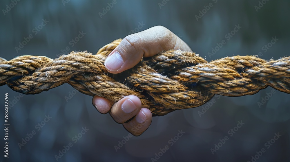 The concept of Group Trust is illustrated through different ropes tied ...