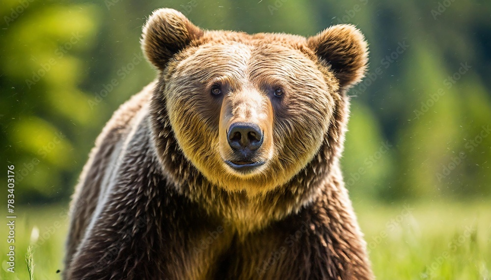 whimsical bear portrayed in the classic art style aesthetic ...