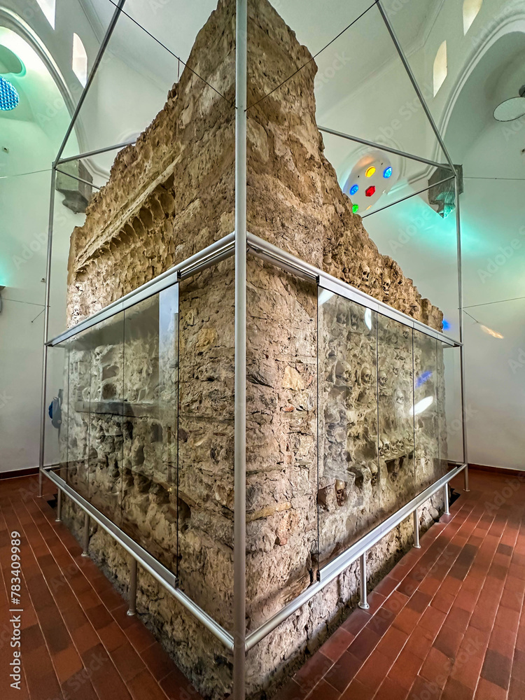 Nis, Serbia - October 31st 2023: Skull Tower (Ćele kula), a stone ...