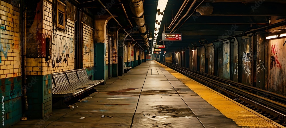 Exploring the Forgotten: Eerie Atmosphere of an Abandoned Subway ...