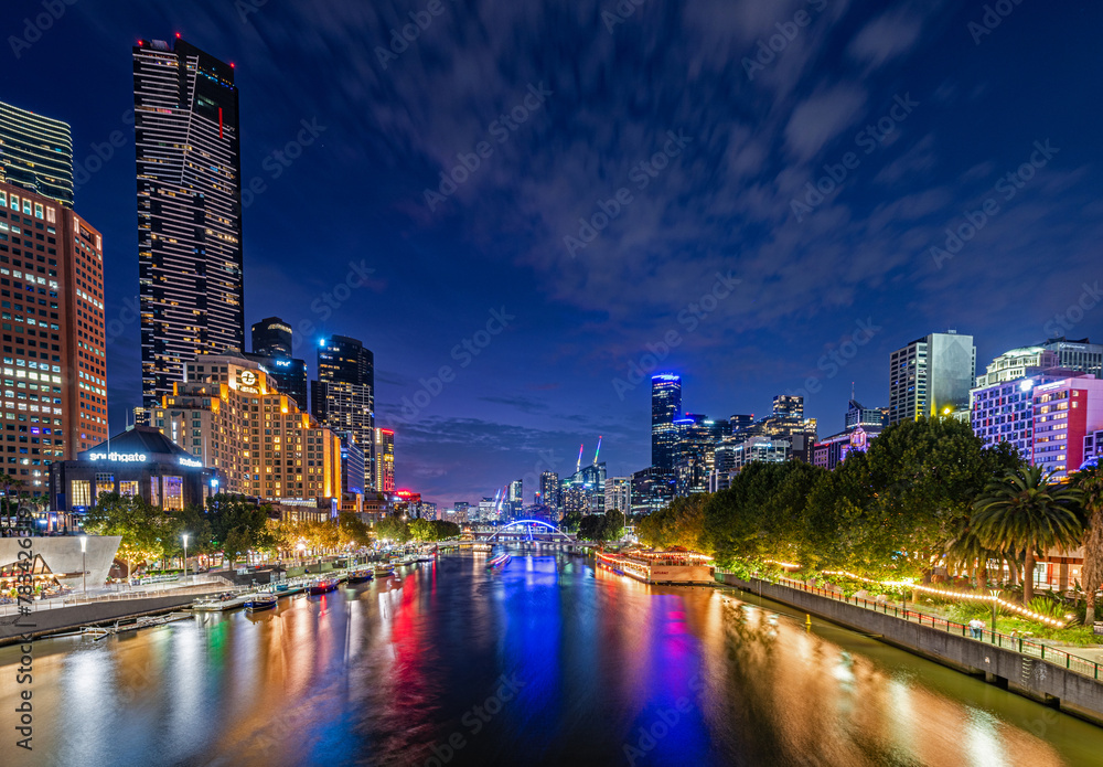 Melbourne, Australia, on February 17, 2024, at night: Melbourne's ...