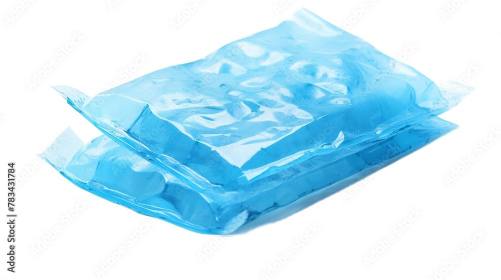 Instant ice pack offers swift relief from heat exhaustion. Isolated On ...