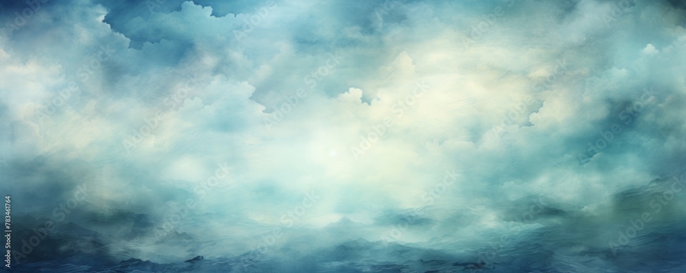 Hand-Drawn Watercolor Paper Texture with Muted Blue Tones, abstract ...