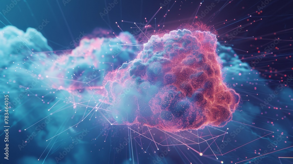 Virtual clouds in a cloud computing network with flowing data ...