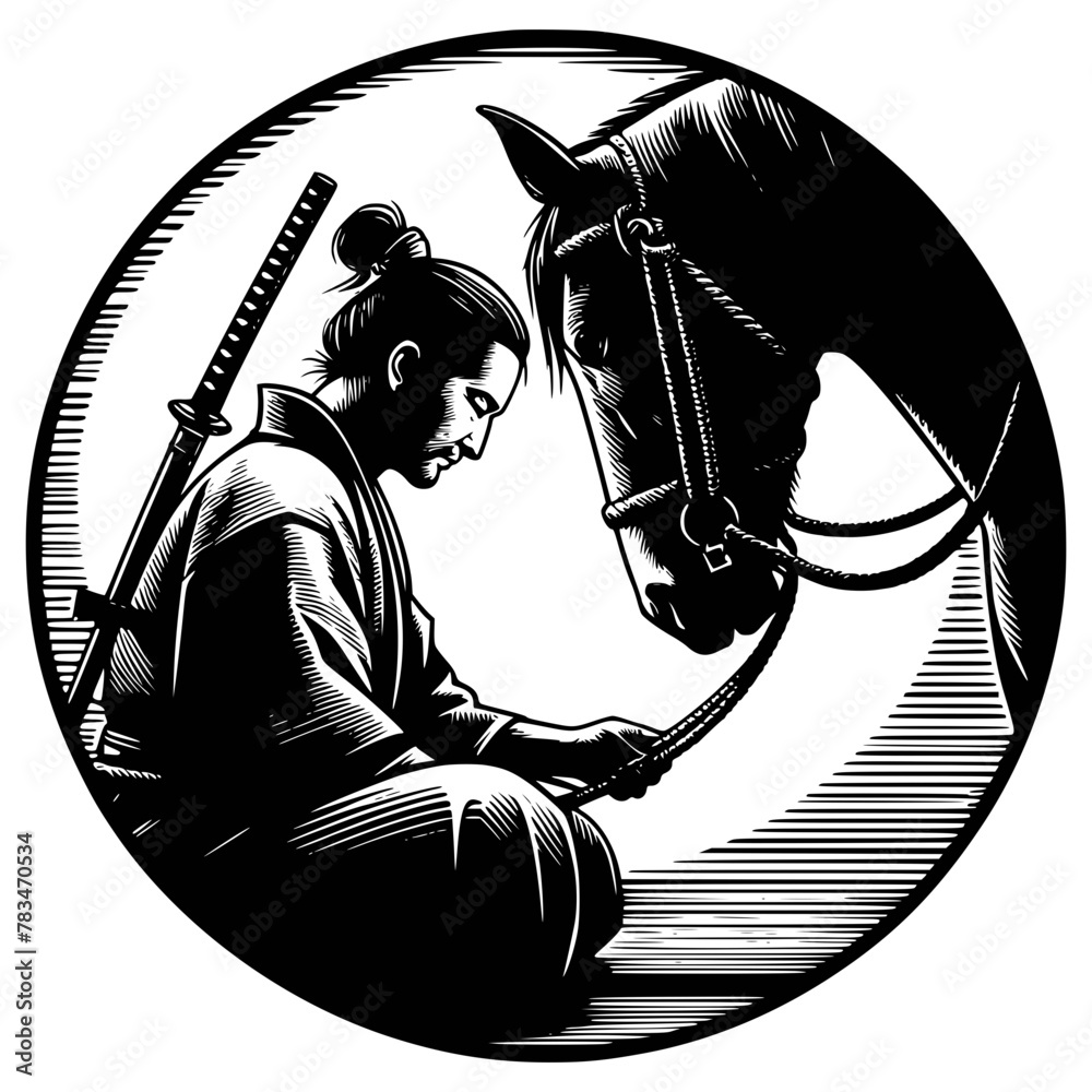 Vetor do Stock: Samurai Bushi Ronin Swordsman, Samurai Vector clipart ...