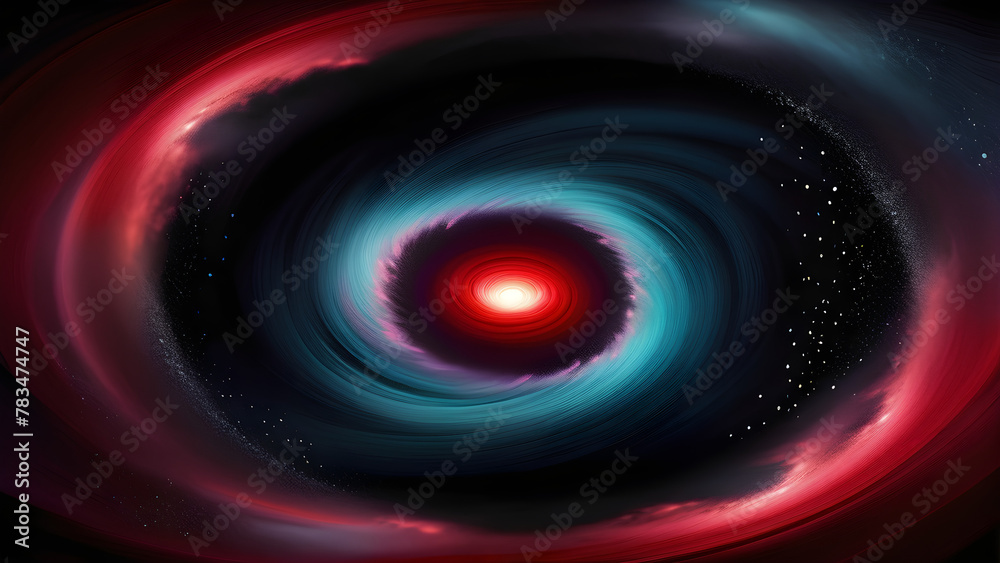 Radiant Red Black Hole Background, Vibrant Scarlet Black Hole Backdrop ...