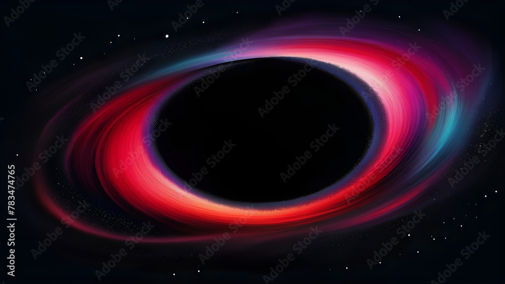 Radiant Red Black Hole Background, Vibrant Scarlet Black Hole Backdrop ...
