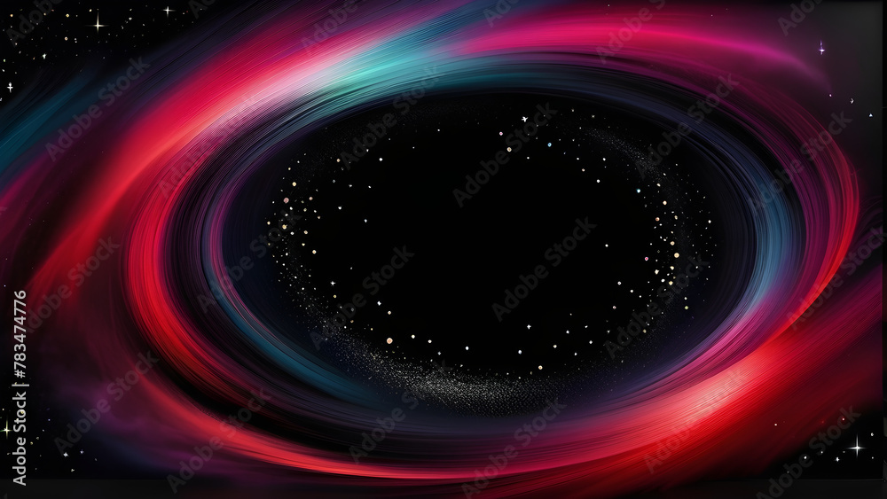Radiant Red Black Hole Background, Vibrant Scarlet Black Hole Backdrop ...