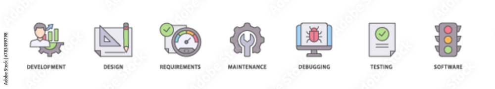 Agile icon packs for your design digital and printing of development ...