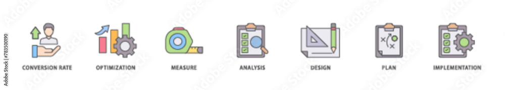 CRO icon packs for your design digital and printing of measure ...