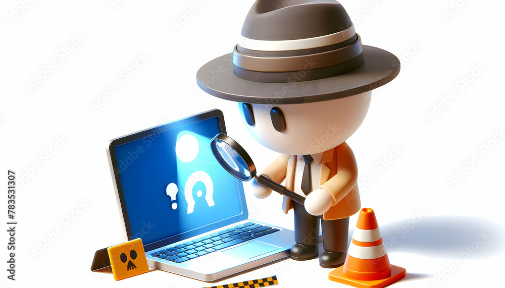 Crime Scene Investigation: Detective Examines for Clues in Candid Daily ...