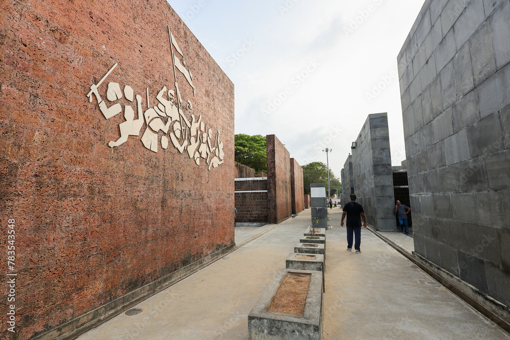 The Freedom Square on the Kozhikode beach Kerala India famous for ...