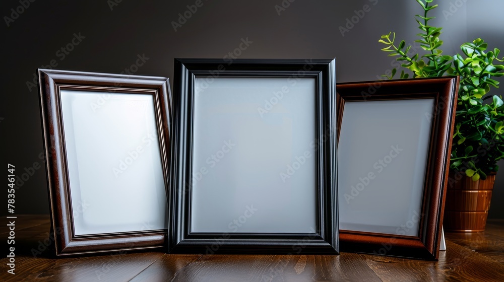Empty picture frames, Representing the loss of his professional ...