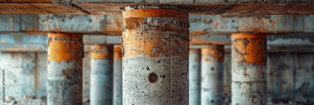 Sturdy Load bearing Pillars Showcase the Architectural Strength and ...