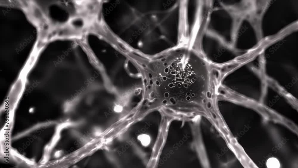 A transmission electron microscopy image capturing the complex ...