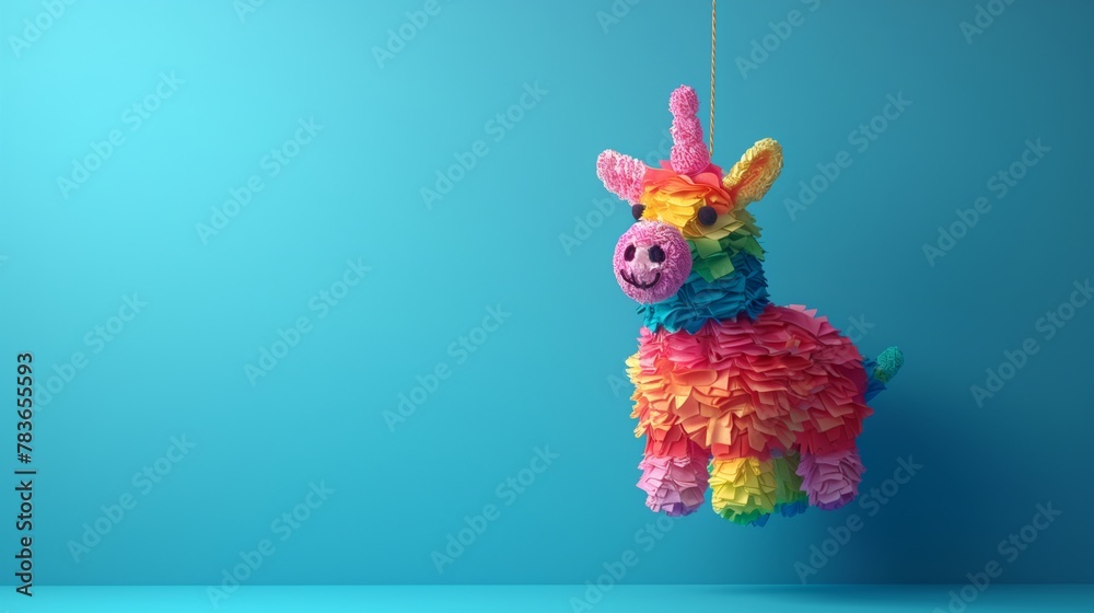 Festive Mexican Pinata for colorful party decorations, Minimalist ...