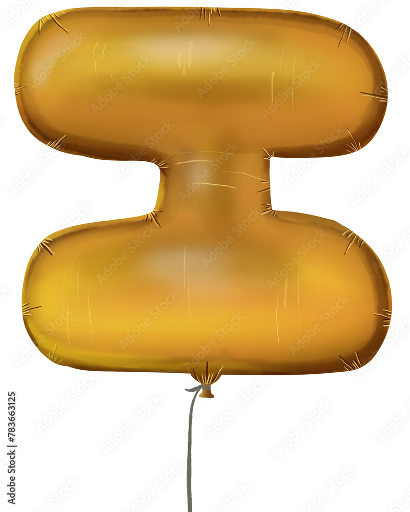 Gold balloon letters a to z on transparent background Stock ...