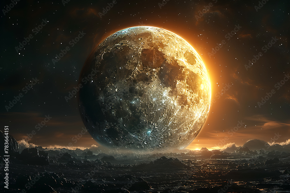 Vibrant digital rendering of deep space featuring a mesmerizing nebula ...