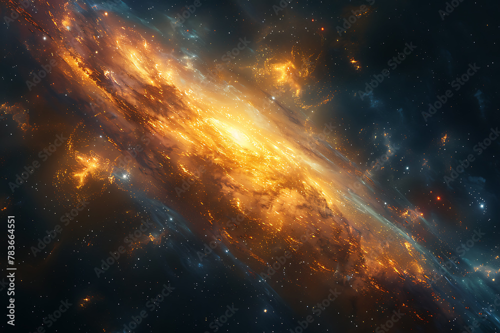 Stunning digital artwork of deep space, featuring a captivating blend ...
