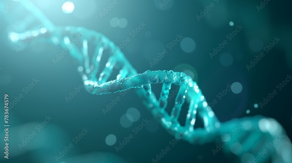 Spiral structure of the DNA helix, pivotal in medical science, genetic ...