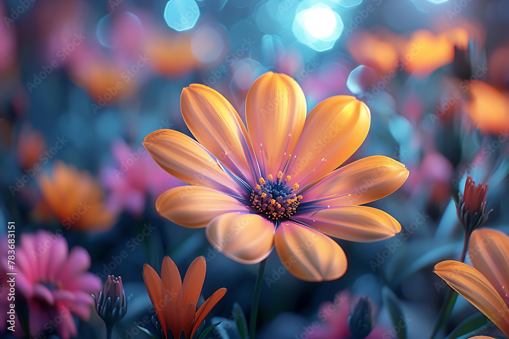 Vibrant floral wallpaper featuring a beautiful arrangement of colorful ...
