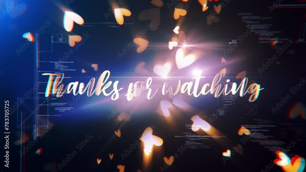 Thanks for watching cinematic title animation motion graphic video with ...