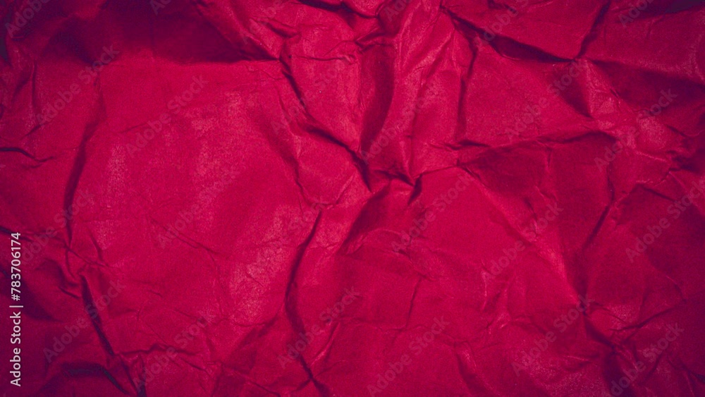 Stop motion animated paper texture background. Crumpled Red Paper ...