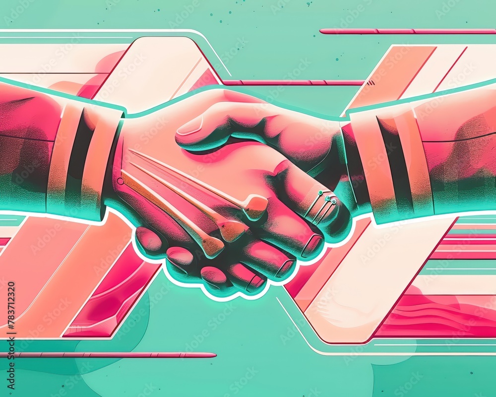 Each handshake, a symbol of recognition and reward, carries the weight ...