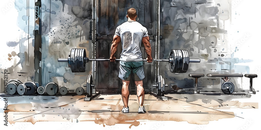 Fitness Instructor Demonstrating Proper Deadlift Technique in a Well ...