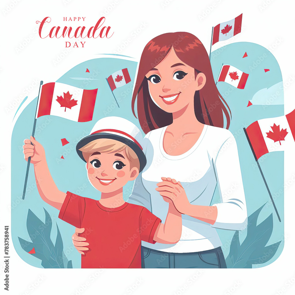 Canada Day, Post, Canada Day Poster, Background With. Happy Canada Day ...