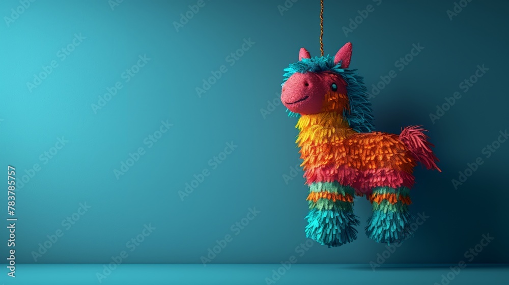 Festive Mexican Pinata for colorful party decorations, Minimalist ...