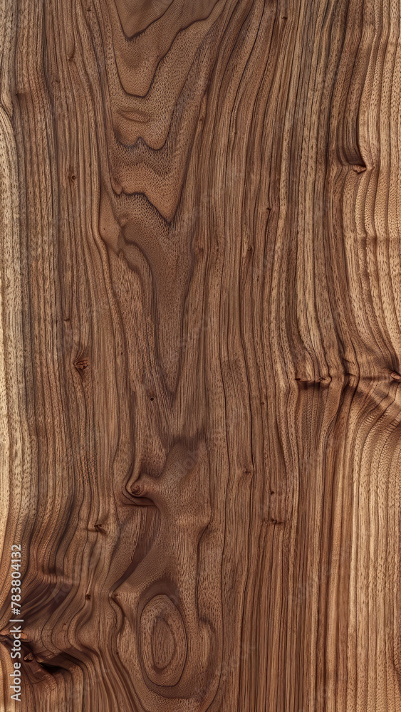 Walnut wood grain texture brown hardwood material, lumber plank panel ...