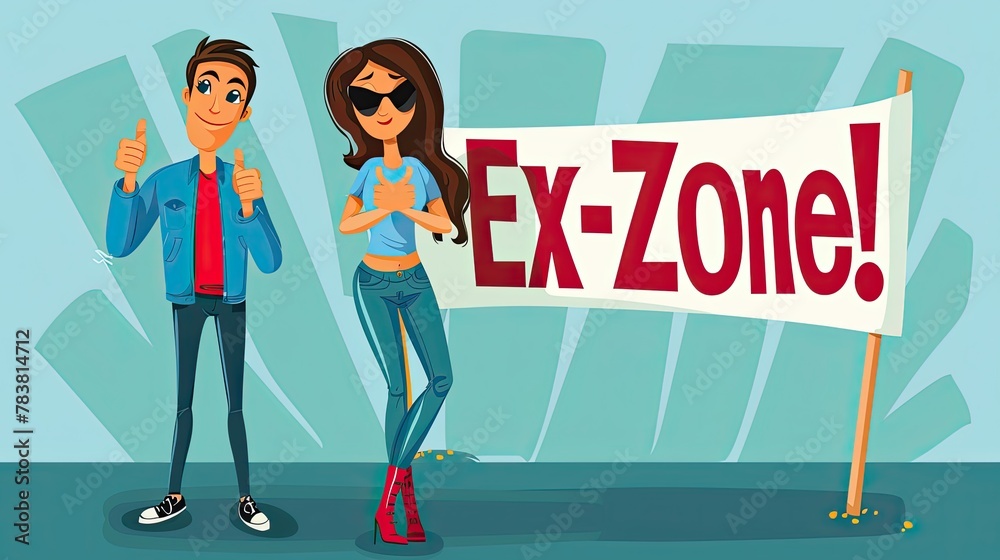 banner background National Ex-Spouse Day theme, and wide copy space, An ...