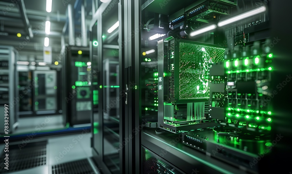 Supercomputing and AI unite in a high-tech lab, with engineers and ...