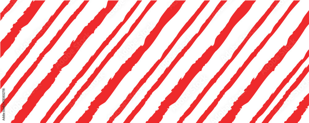 Red, white rough stripes texture seamless pattern. Great for modern ...