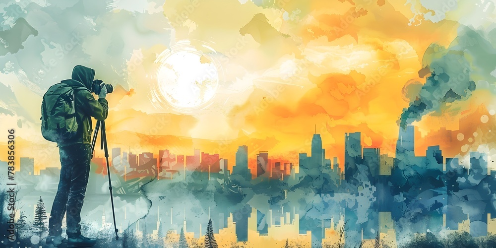 Photographer Capturing the Effects of Climate Change on Urbanized ...