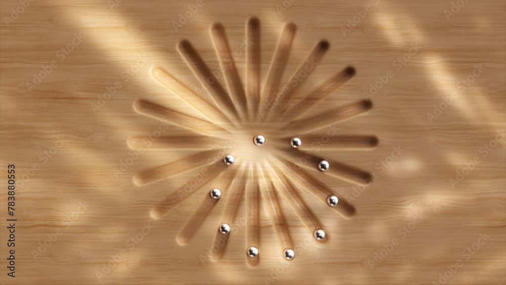 4K background featuring an optical illusion where balls appear to move ...