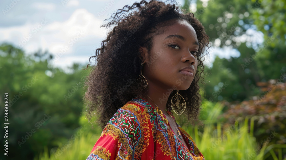 Emancipation Day in the USA, Freedom day, Juneteenth, portrait of a ...