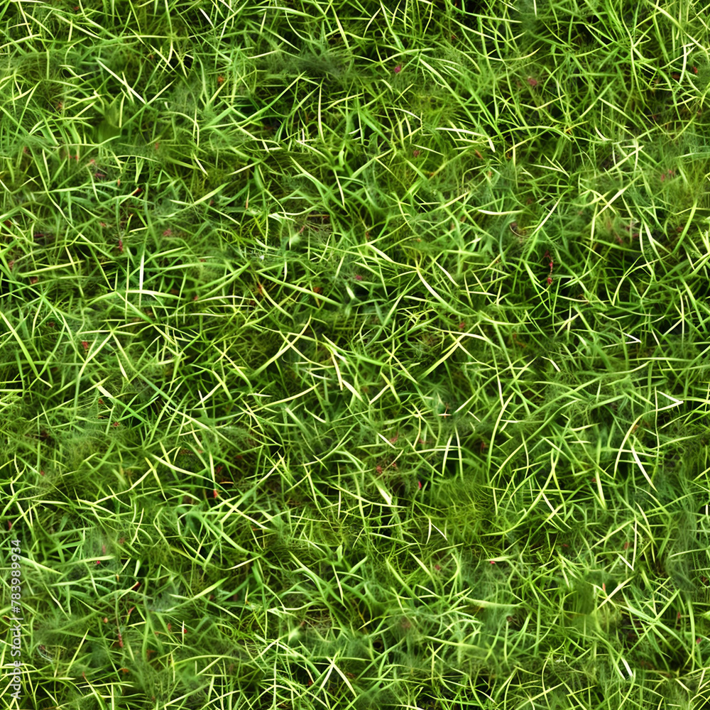 seamless grass texture tile top view short cut green natural lawn ...