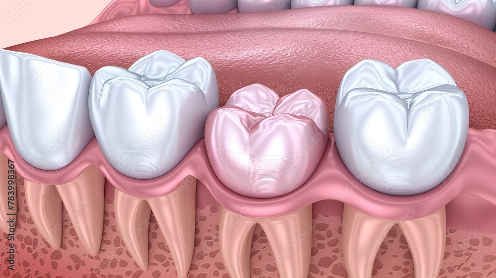 A crown is placed over a tooth to protect it and improve its appearance ...