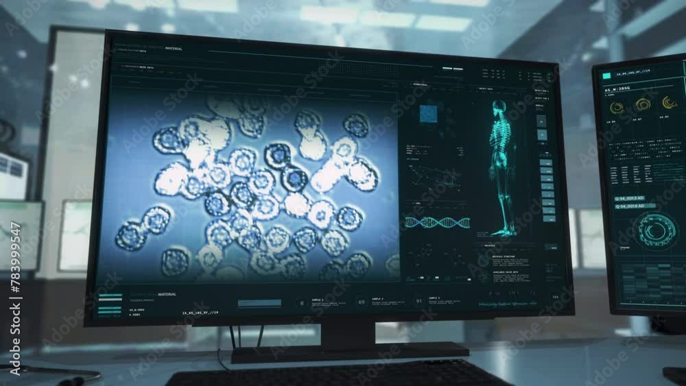 Microscopic examination of the sickness cells multiplication at the ...