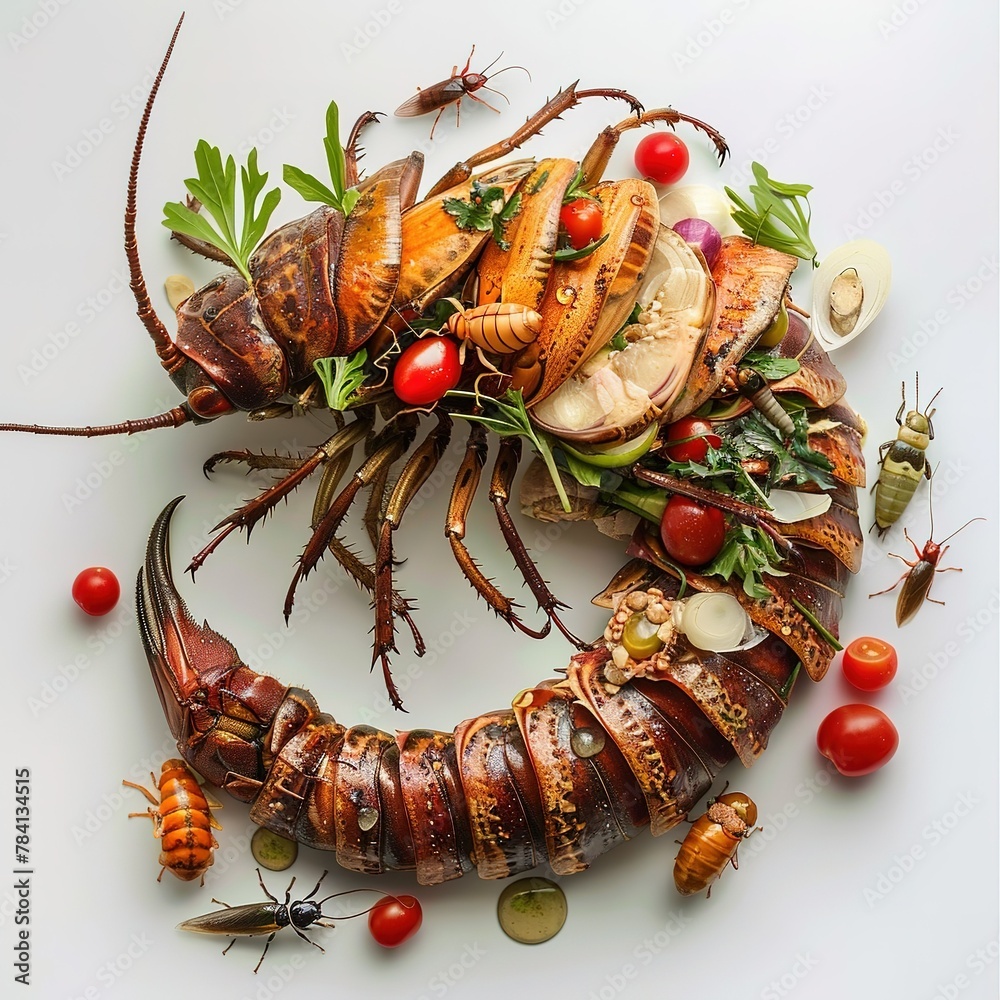 Insect-based diet, known as entomophagy, the diet of the future, a ...