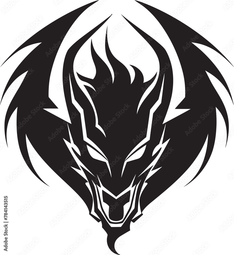 Infernal Inferno Serpentine Dragon Emblematic Design Legendary ...