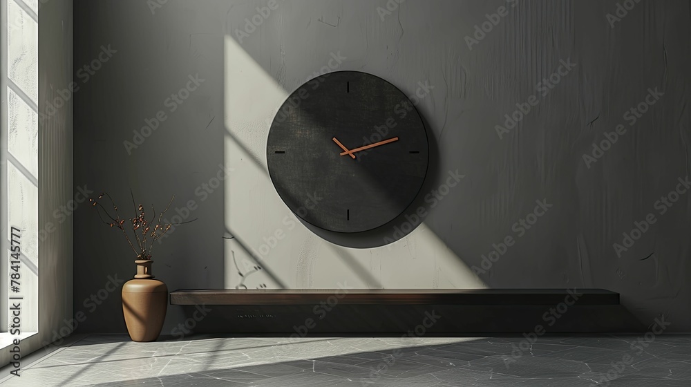 Explore the enigmatic essence of time with a handless minimalist clock ...