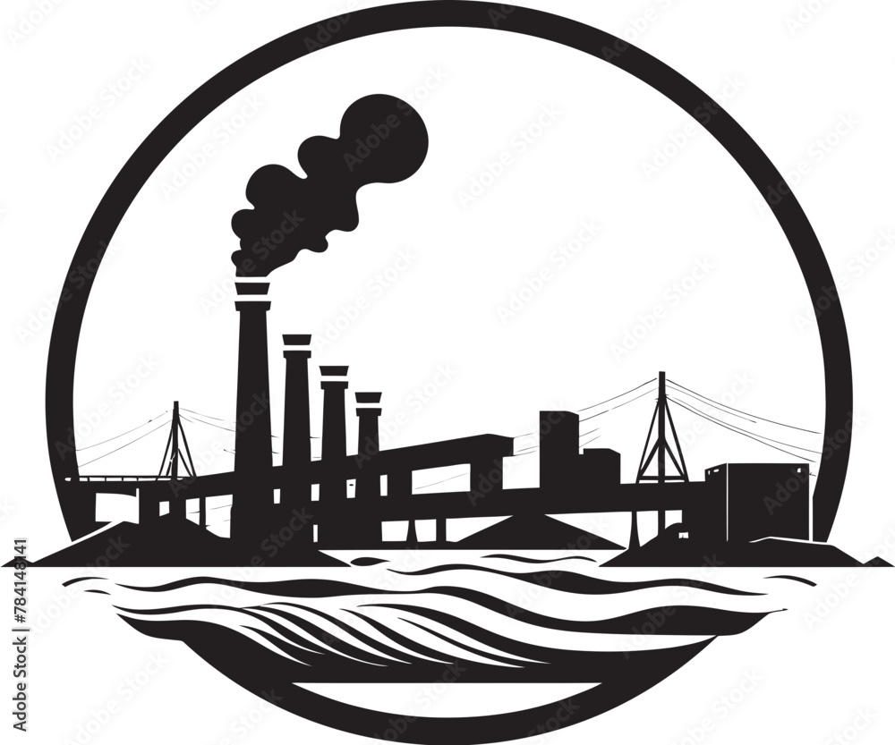 EcoErosion Pollution Vector Design ToxicTrickle Water and Air Pollution ...