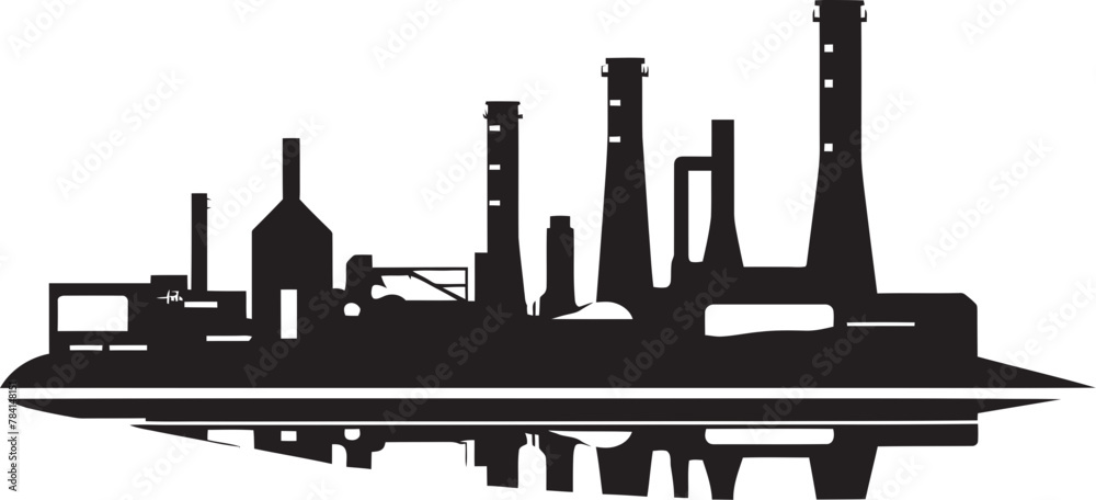 Murky Mist Emblem River Pollution Icon Polluted Delta Symbol Water and ...