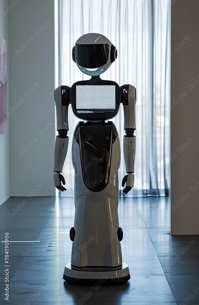 In the Development Laboratory front facing delivery robots are ...